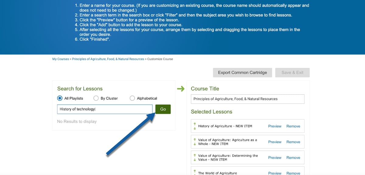 How to Customize a Course