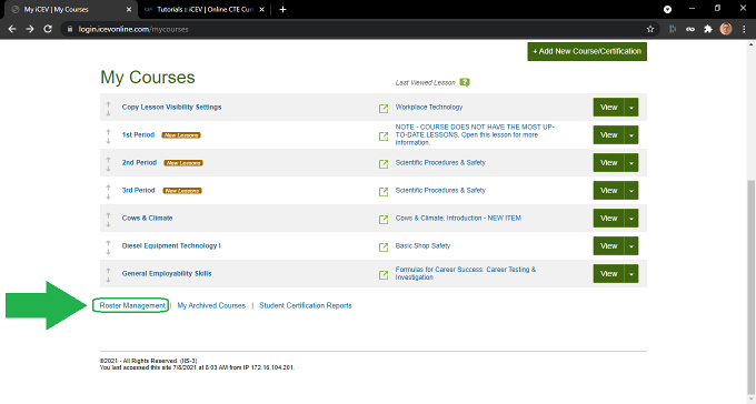 Resetting Student Passwords