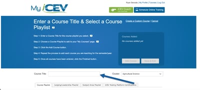 Setting Up Your "My Courses" Page