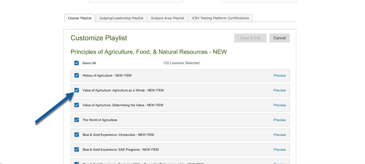 Setting Up Your "My Courses" Page