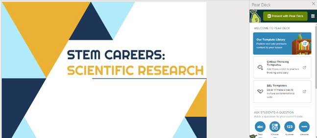 EdTech Tools to Enhance Your iCEV Lessons: Pear Deck