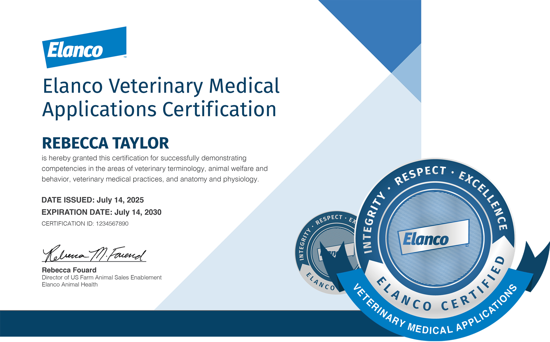 Elanco Veterinary Medical Applications Certification